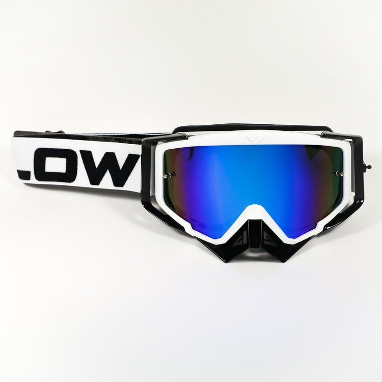 Flow Vision Rythem™ Motocross Goggle: White/Black – FlowVision AU