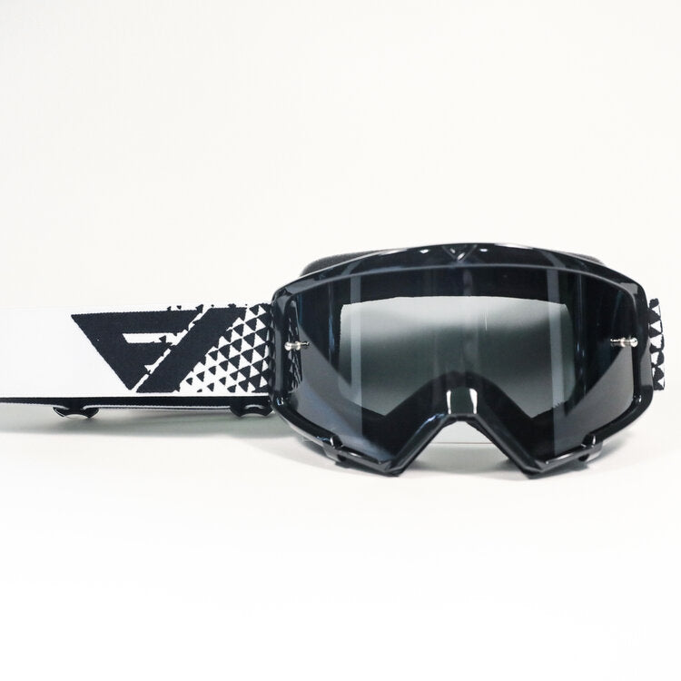 Flow Vision Youth Section™ Motocross Goggle: Black/White – FlowVision AU