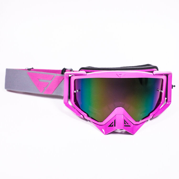 Flow Vision Rythem™ Motocross Goggle: Purple/Grey – FlowVision AU