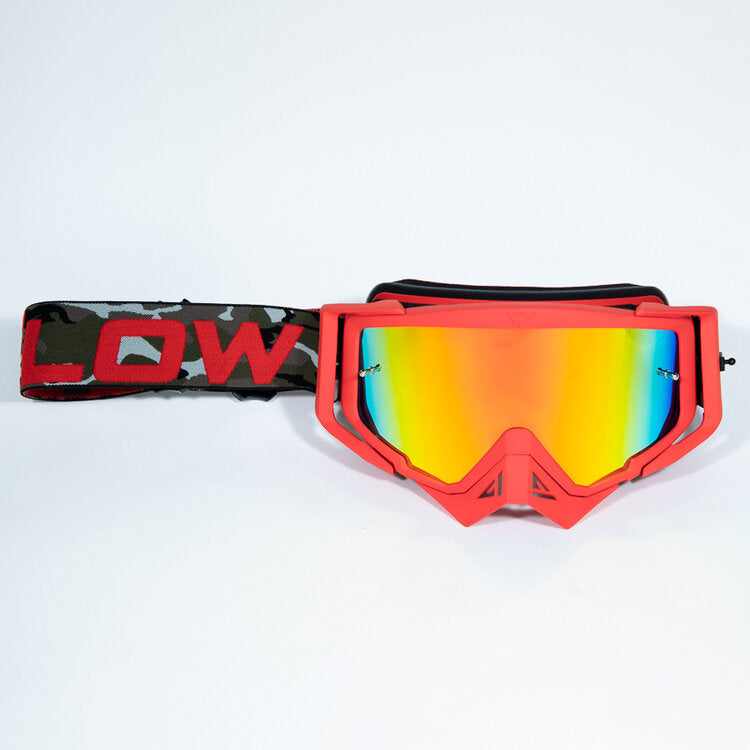 Flow Vision Rythem™ Motocross Goggle: Camo Red – FlowVision AU
